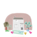 Personalised House Portrait Hand Drawn Print By Holly Francesca ...