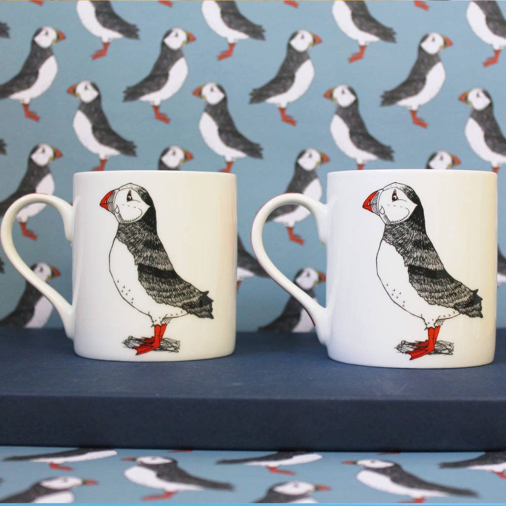 Puffin Mug New Home Gift Set By martha and hepsie | notonthehighstreet.com