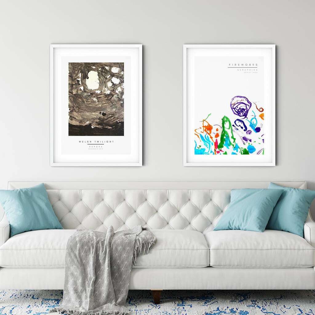 Custom Kids Artwork Print By MyTypePrint | notonthehighstreet.com