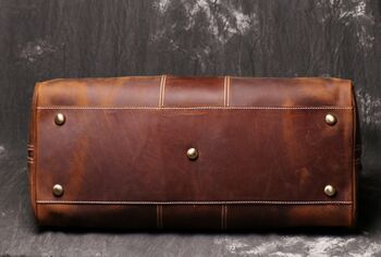 Genuine Leather Worn Look Weekend Bag By Eazo | notonthehighstreet.com