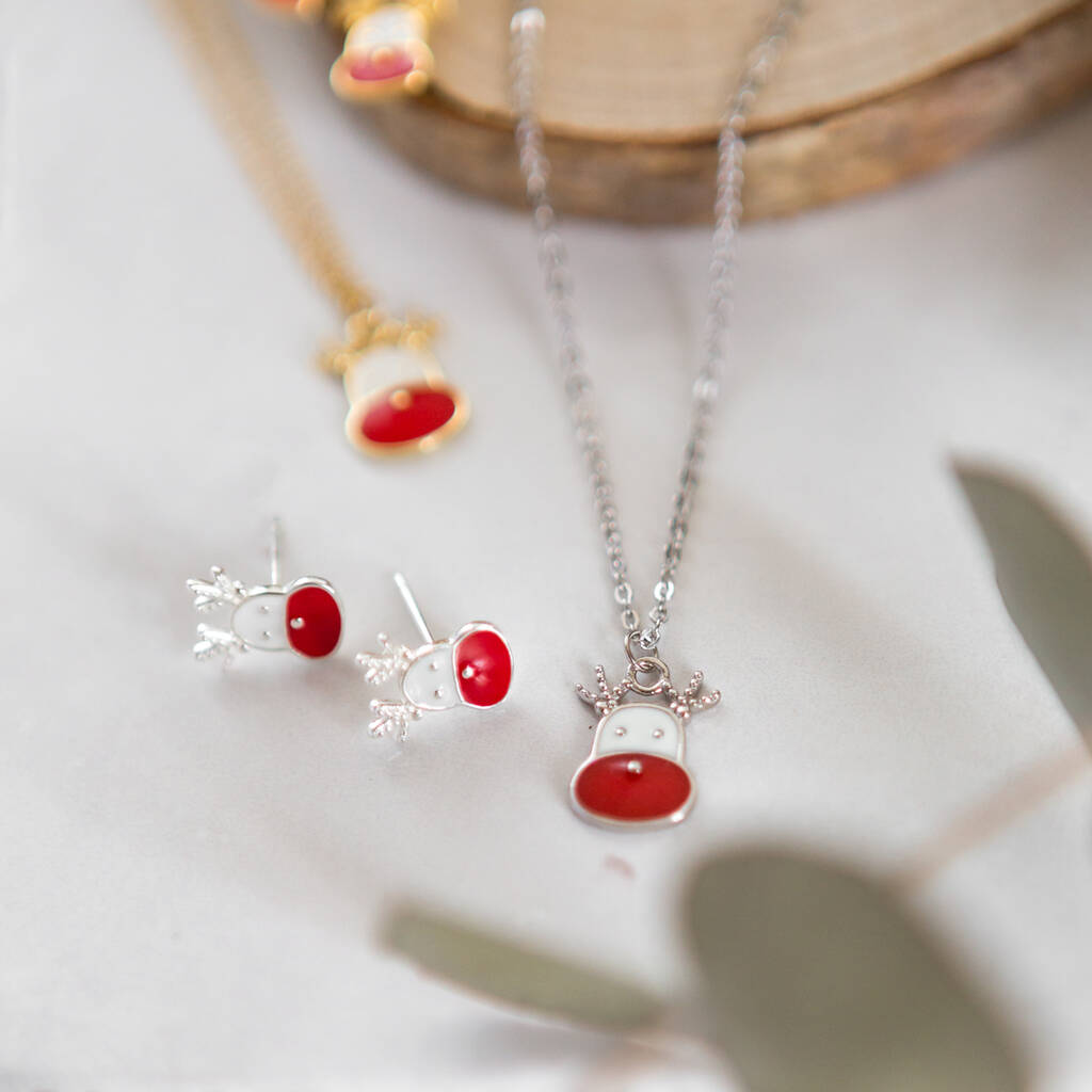 Sterling Silver Christmas Rudolph Earrings By collectionsbyhayley@gmail ...