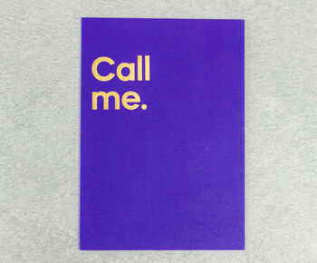 'call Me' Playable Song Card By Say It With Songs | notonthehighstreet.com