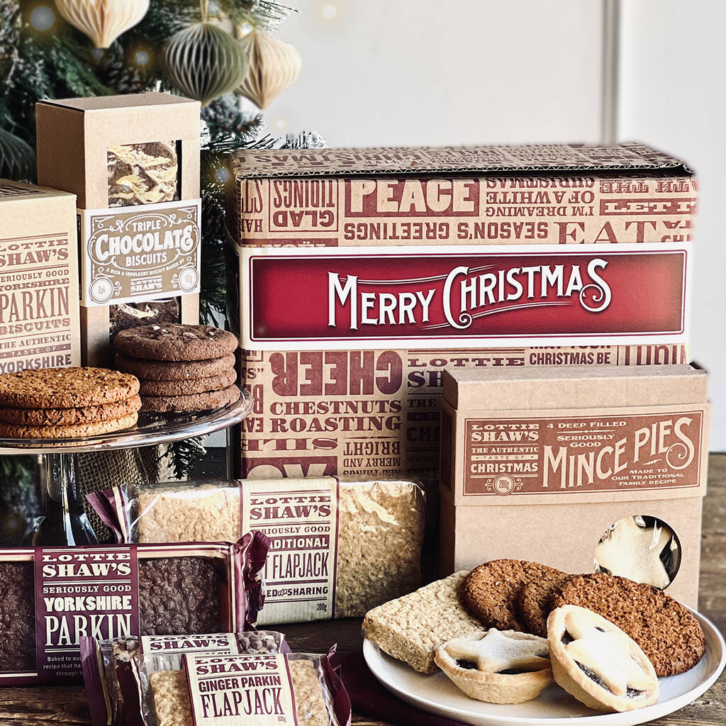 Merry Christmas Baked Treats Hamper By LOTTIE SHAW'S ...