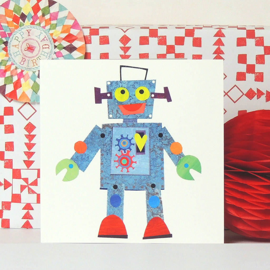 Robot Card By Kali Stileman Publishing | notonthehighstreet.com