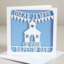 personalised baptism card by whole in the middle | notonthehighstreet.com