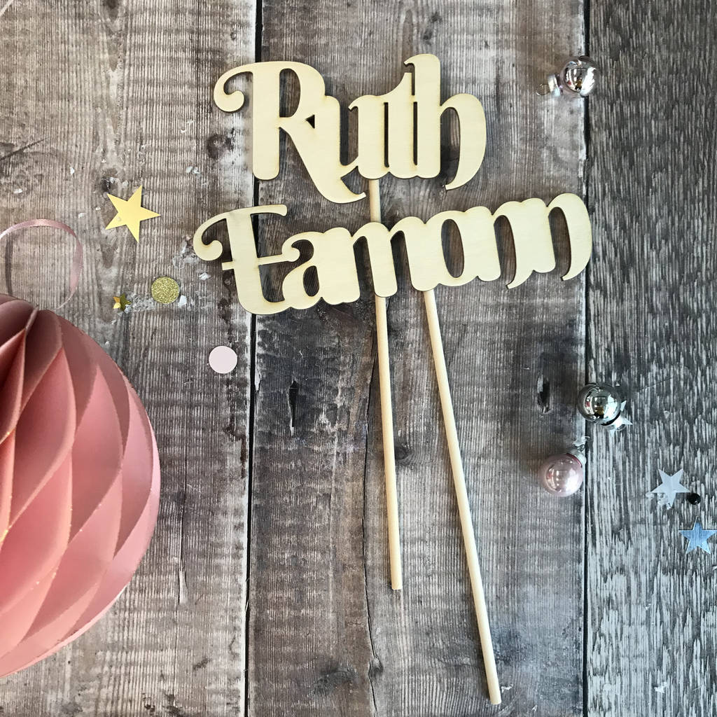 Personalised Wooden Name Prop By Postbox Party | notonthehighstreet.com