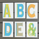 Contemporary A To Z Greeting Card By Sundaebest | notonthehighstreet.com