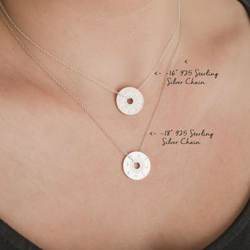 Silver Compass Necklace Where To Next By Cassiopi | notonthehighstreet.com