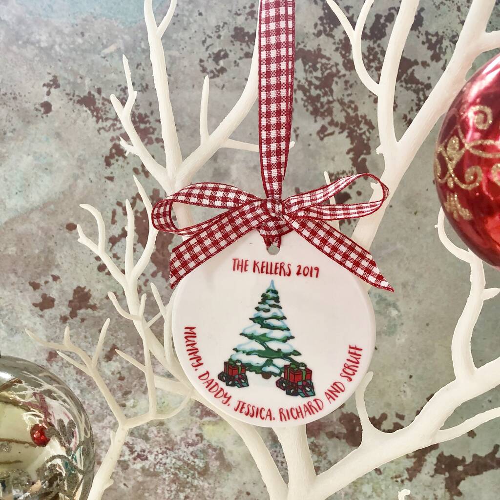 Ceramic Family Tree Decoration By Livi & Belle | notonthehighstreet.com