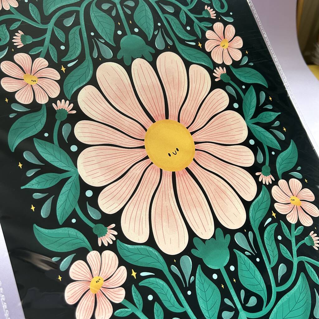 A3 Cute Floral Pattern Print By Jess Bright Design | notonthehighstreet.com