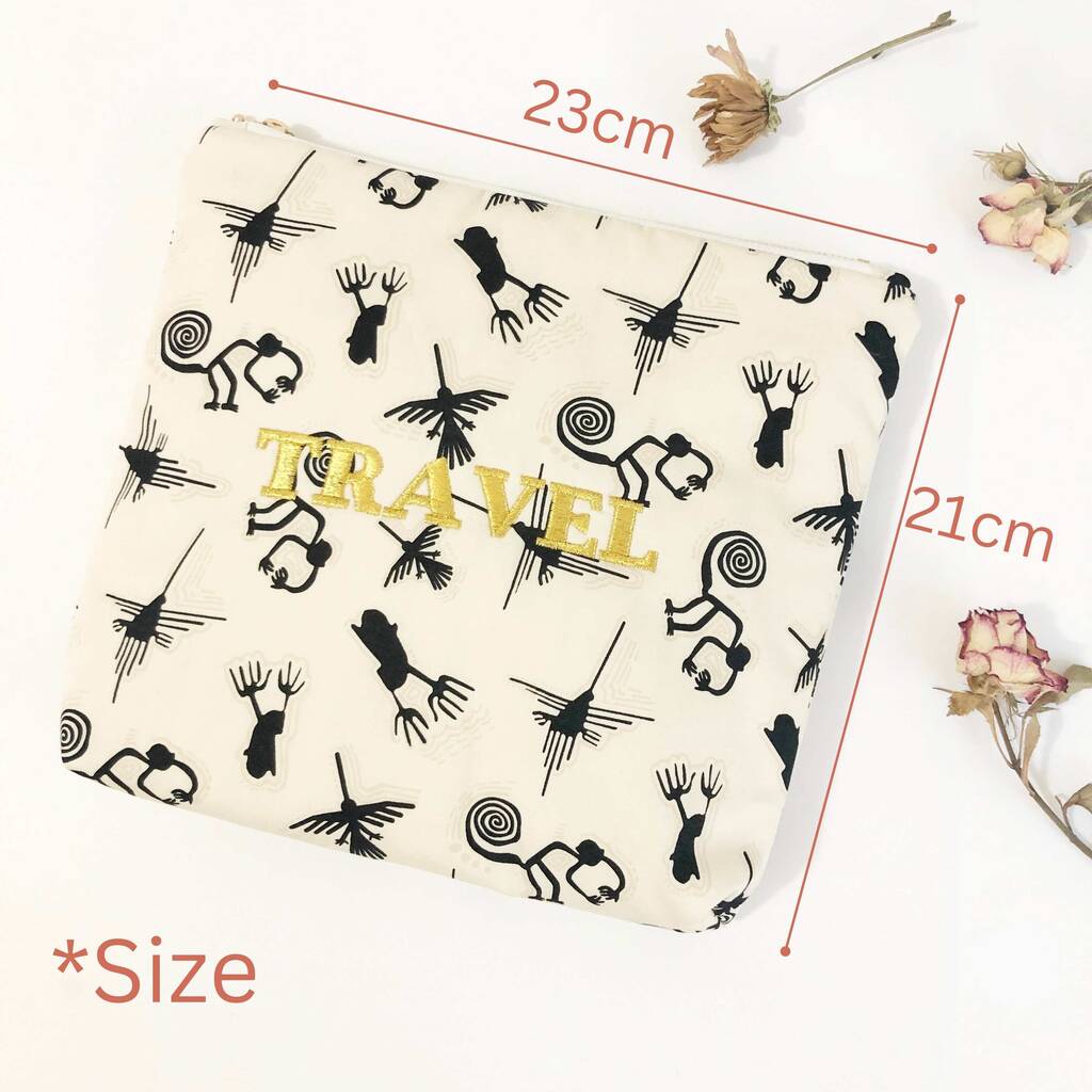 Personalised Pouch, Padded Pouch, Travel Pouch By Mustard Monday