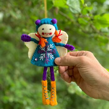 Fair Trade Felt Fairies By Paper High | notonthehighstreet.com