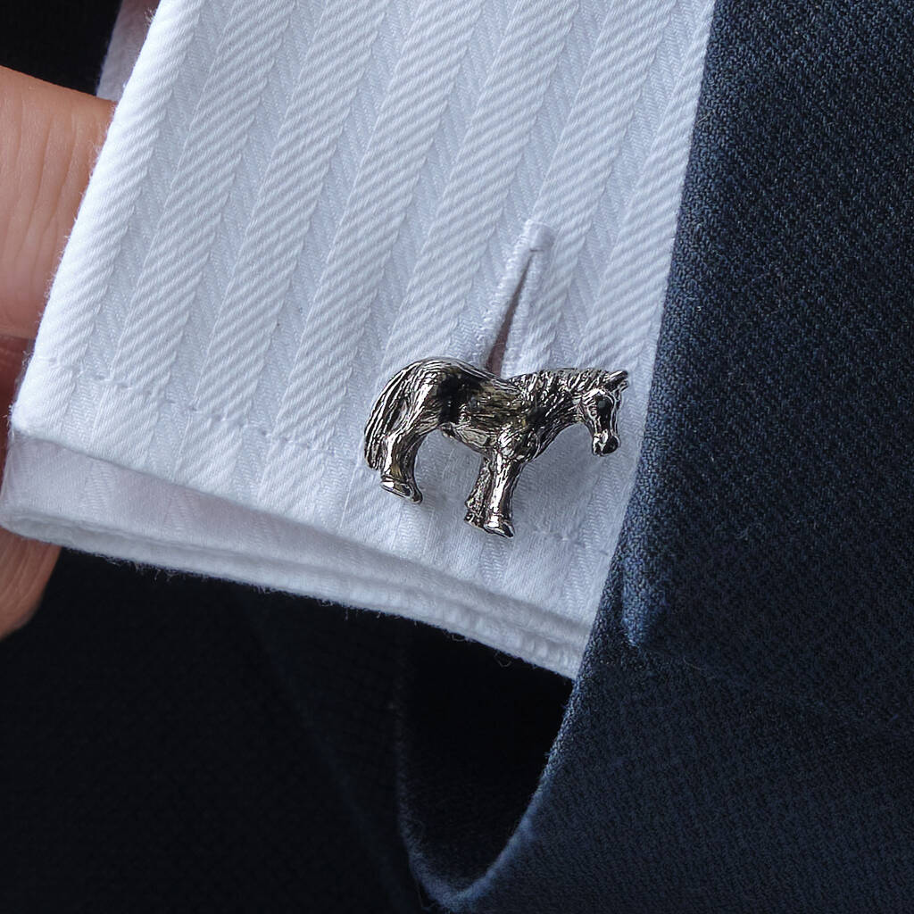 Horse Cufflinks Equestrian By We Love To Create | notonthehighstreet.com