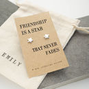 friendship star silver stud earrings by wue | notonthehighstreet.com