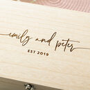 Personalised Couples Names Wedding Gift Keepsake Box By That's Nice ...