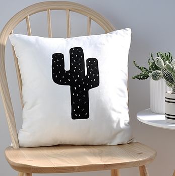 Native Cactus Print Cushion By Nomadic Being | notonthehighstreet.com