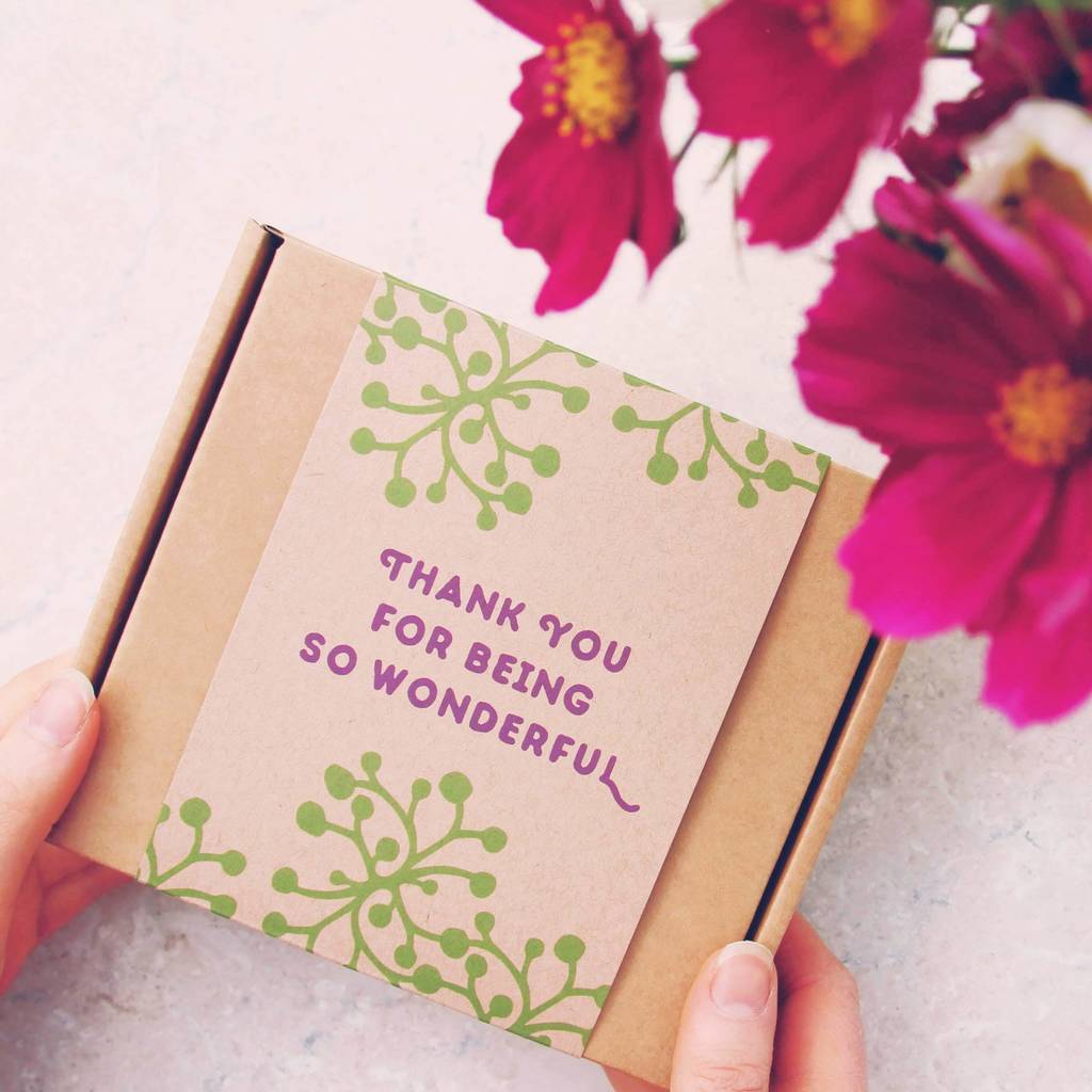 personalised thank you face mask kit gift by fruits of the nut tree ...