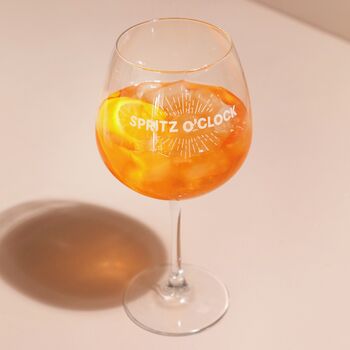 Spritz O'clock Balloon Glass By Lisa Angel