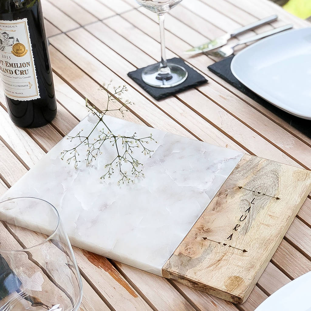 Personalised Marble Serving Platter By The Rustic Dish ...