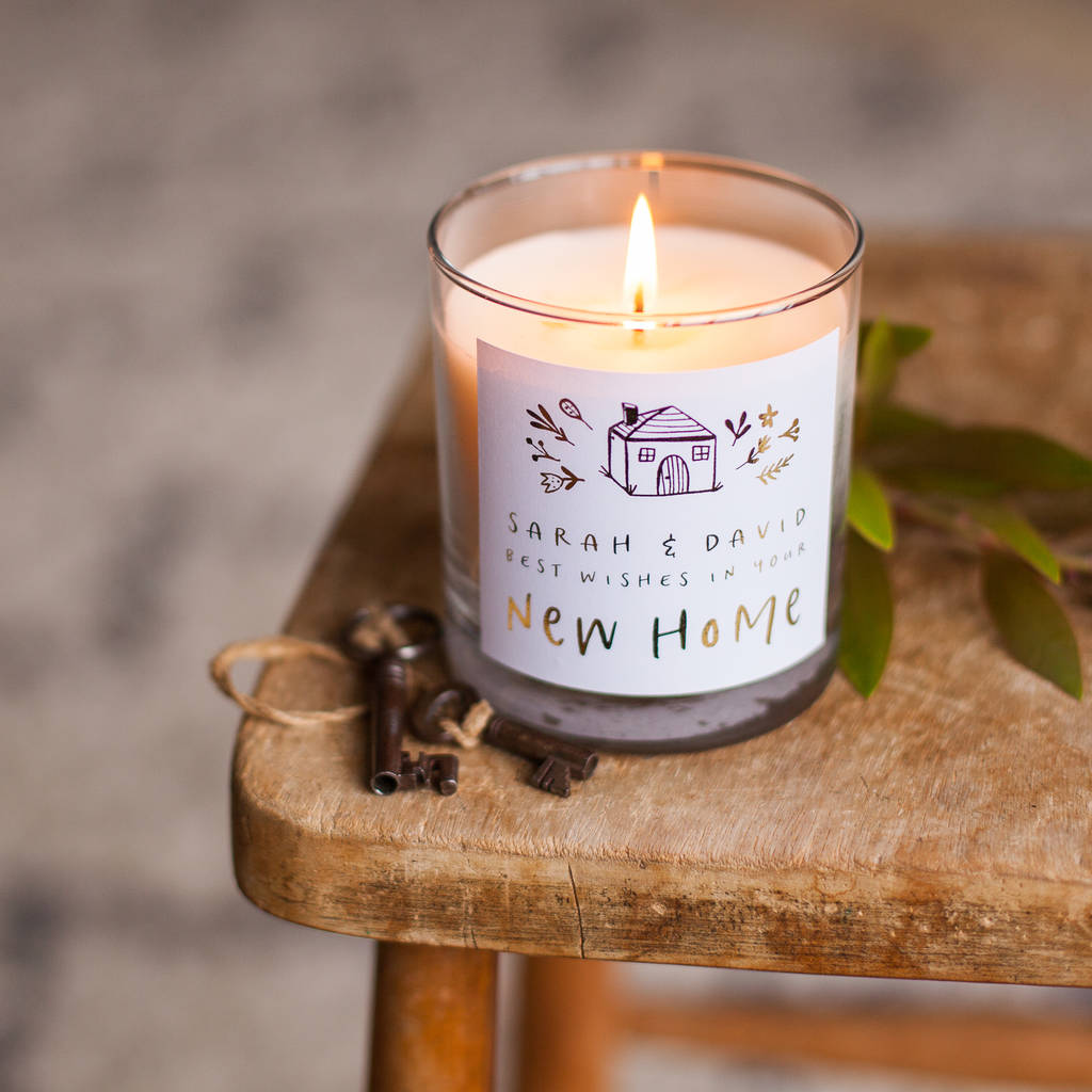 new home personalised candle gift by little cherub design ...