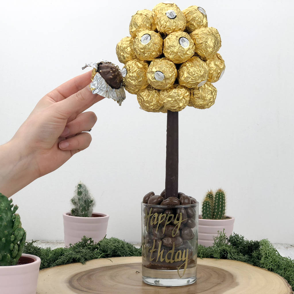 personalised ferrero rocher® sweet tree by sweet trees ...