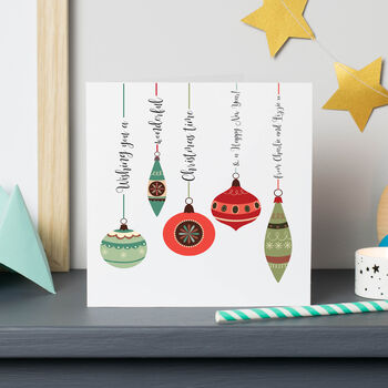 Personalised Vintage Bauble Cards By Spotty N Stripy ...