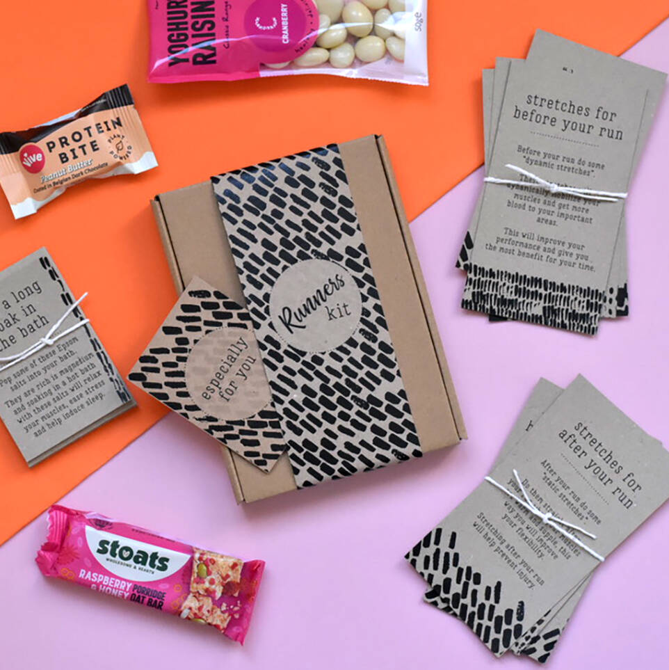 'Runners Kit' Letterbox Gift By mrs L cards | notonthehighstreet.com