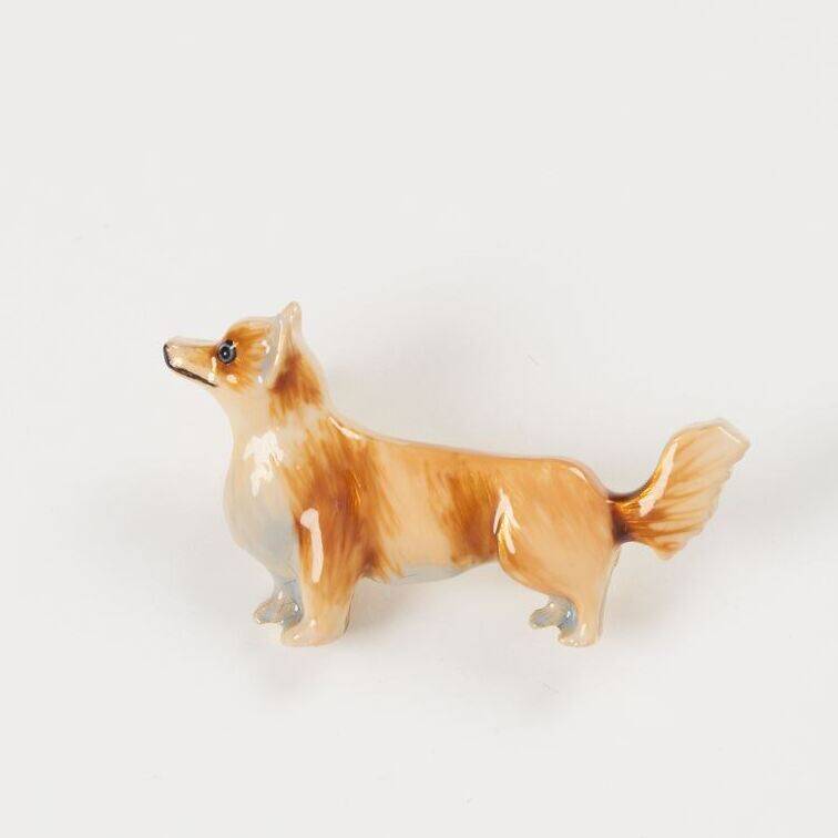 Enamel Corgi Brooch By Fable England | notonthehighstreet.com