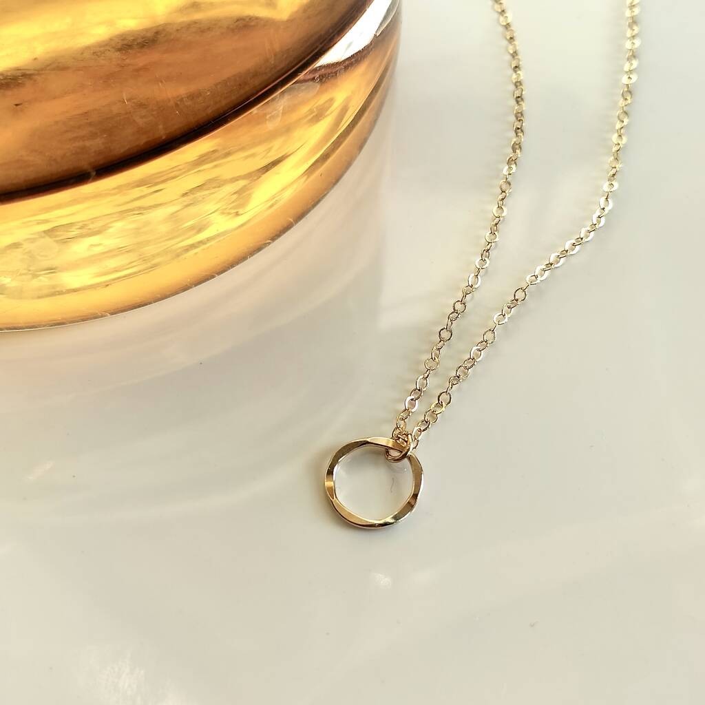 Small Open Circle Necklace By A Box For My Treasure Small Open Circle Necklace By A Box For My Treasure