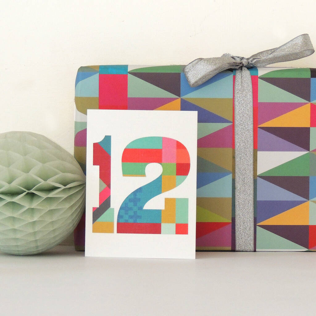 Mini Number Twelve Card By Kali Stileman Publishing ...