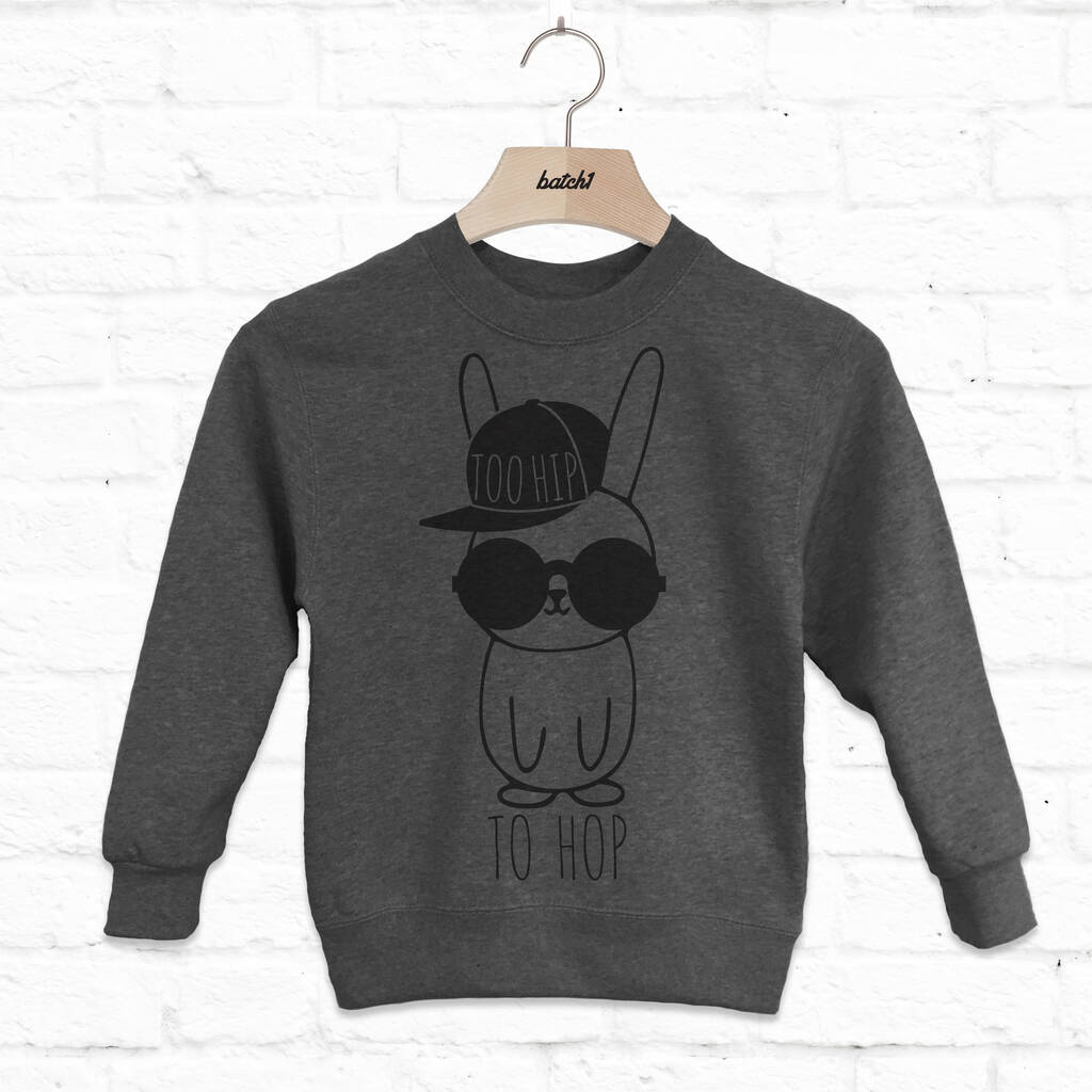 Hip Hop Bunny Children's Unisex Sweatshirt By Batch1 ...