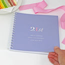 Personalised 21st Birthday Memory Book Or Album By Designed ...