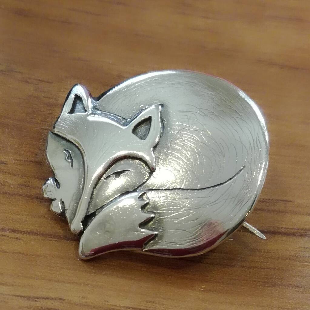 Recycled Silver Fox Brooch By Dale Virginia Designs ...