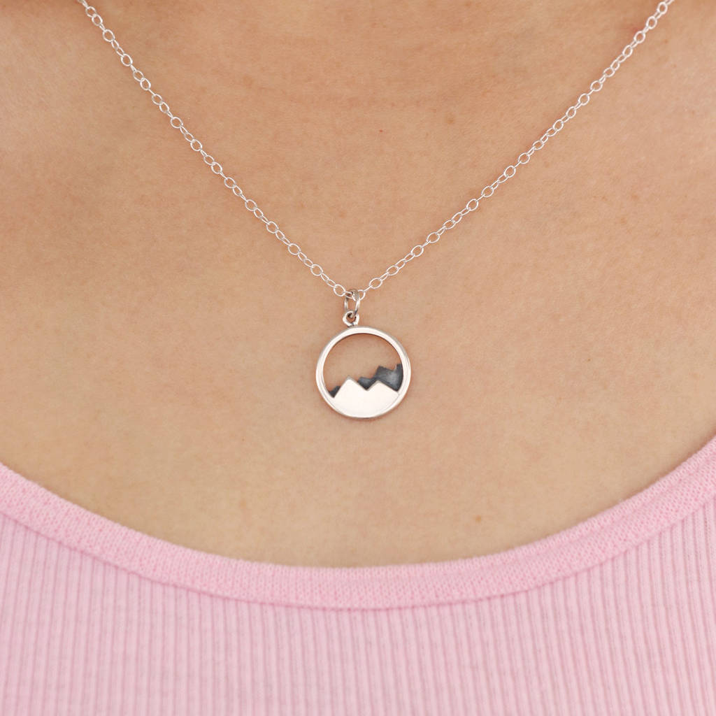 Sterling Silver Mountain Necklaces By Lucent Studios ...