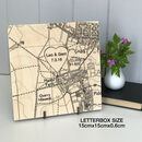 Personalised Wedding Venue Location Map Print On Wood By Northern Logic ...
