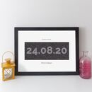 Personalised Date Print Wall Art By Elevencorners | notonthehighstreet.com