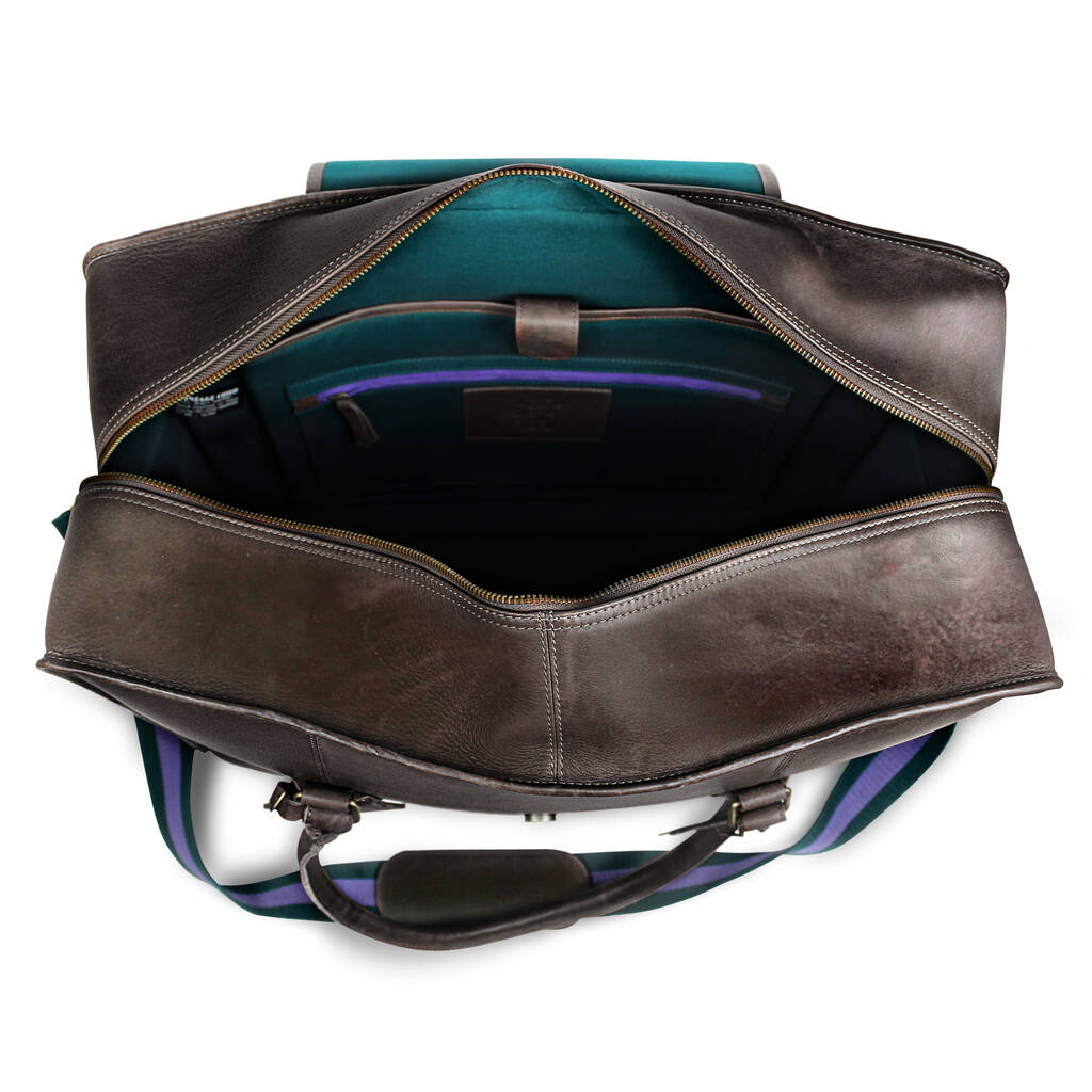 'markham' Leather Holdall In Chestnut By Vintage Child ...