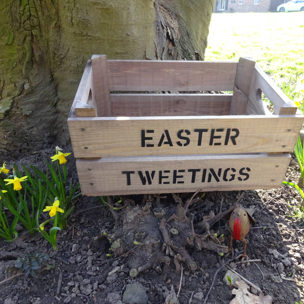 Personalised Half Bushel Box By Vintage Crates | notonthehighstreet.com