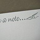 Set Of Five Handmade 'just A Note' Notelets By Chapel Cards ...