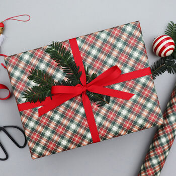 Traditional Tartan Christmas Wrapping Paper By Nancy & Betty Studio ...