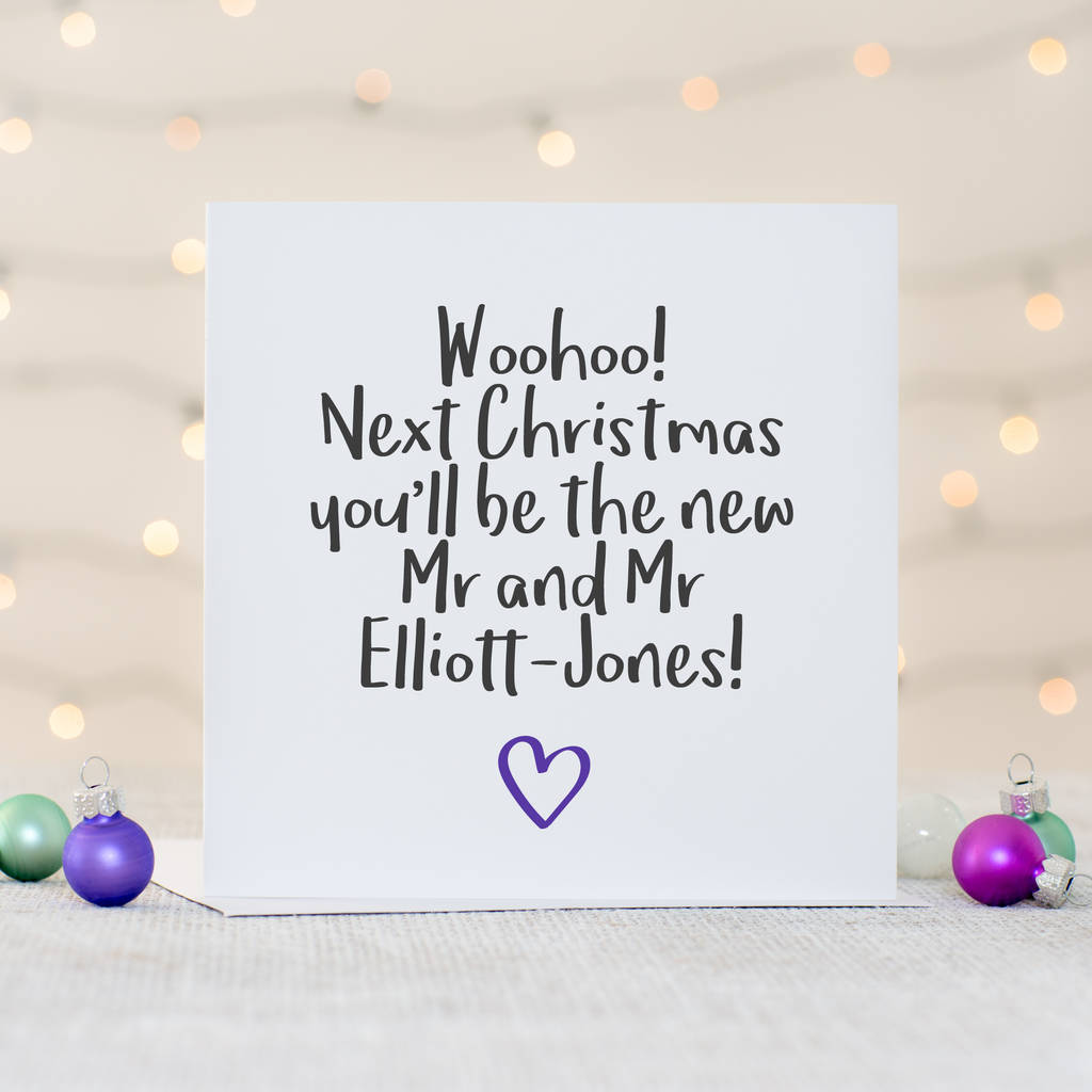 'next Christmas We'll Be Married' Christmas Card By Slice Of Pie ...