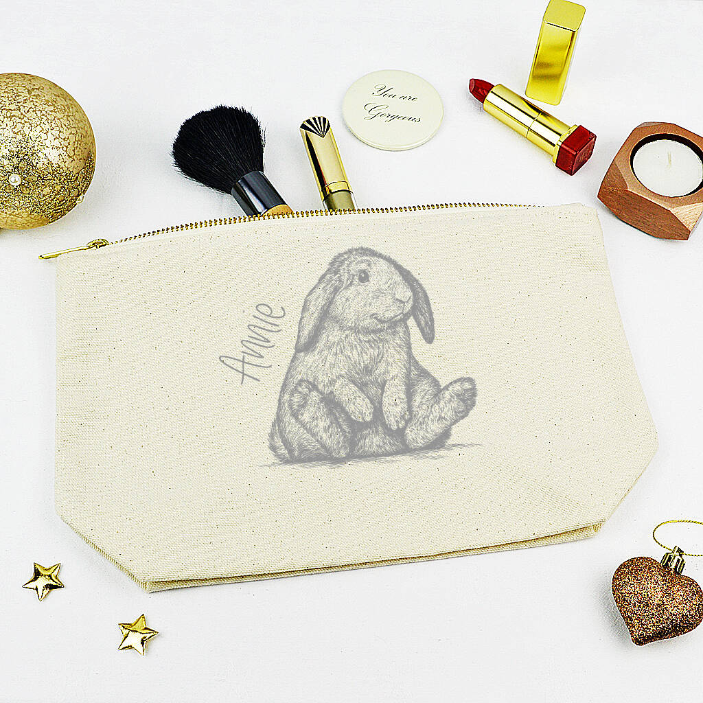 personalised rabbit pencil case by andrea fays | notonthehighstreet.com