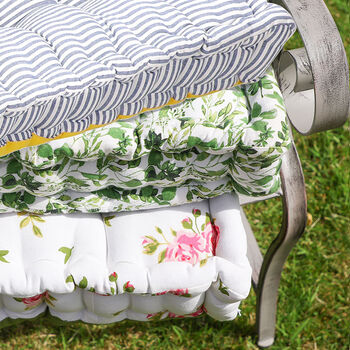 Garden Bench Cushion Collection By Dibor | notonthehighstreet.com