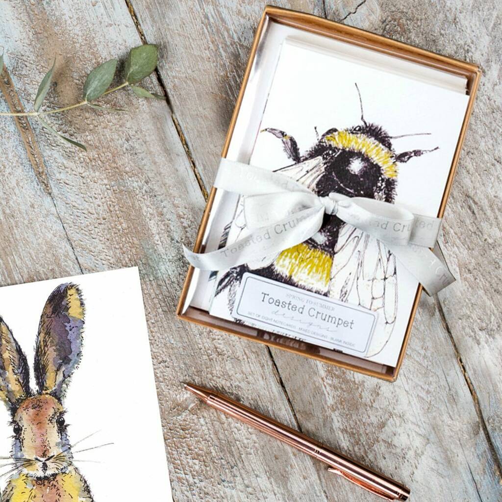 'spring To Summer' Boxed Set Of Eight Mixed Notecards By Toasted ...