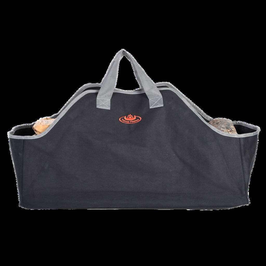 Log Carrier In Black By Idyll Home | notonthehighstreet.com