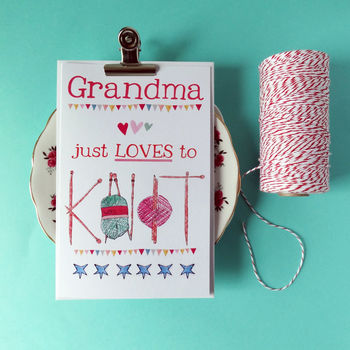 Personalised Knitting Card By Alice Palace | notonthehighstreet.com