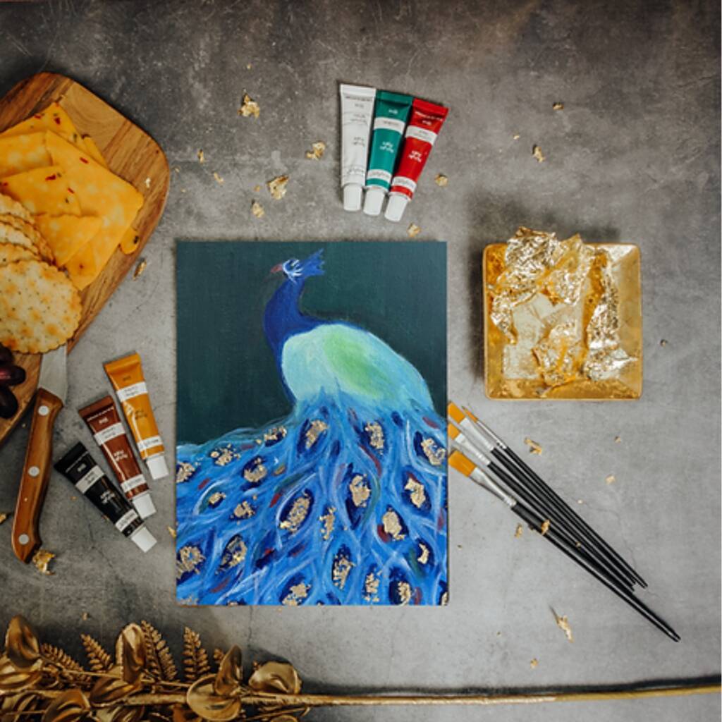 Paint At Home Peacock Kit By Paint Away Events