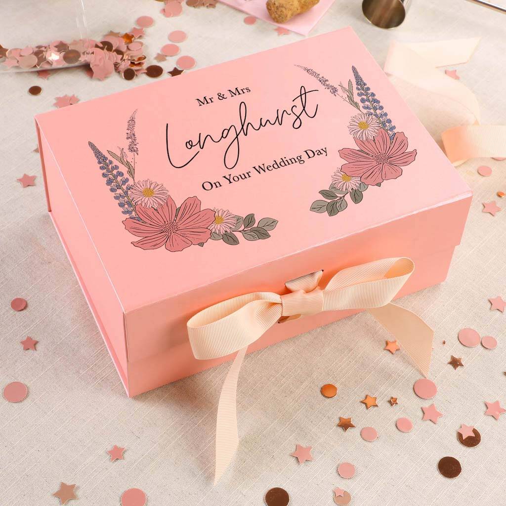 Luxury Personalised Mr And Mrs Wedding Gift Box By Dibor ...