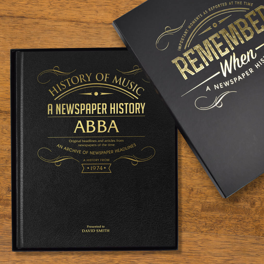 Abba Personalised Gift Music Legend Deluxe Book Mamma Mia By Historic ...