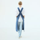 Stone Washed Linen Back Cross Aprons Various Colours By Linen Me ...